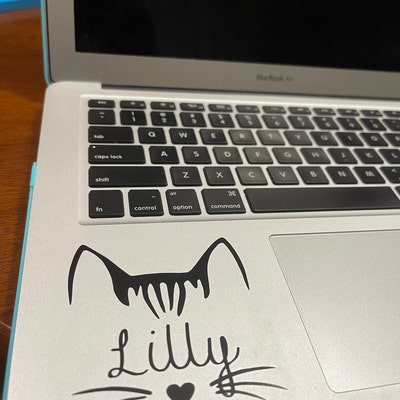 Cat Decal Personalized Name Kitty Decal Cat Lover Sticker Kitty Name ...