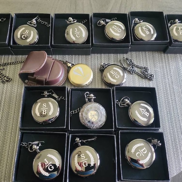 Vintage Style Pocket Watch, Personalized Pocket Watch, Engraved ...