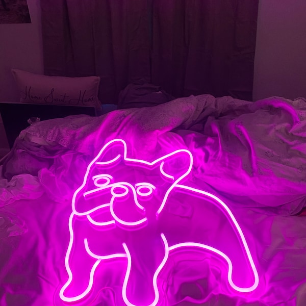 French Bulldog Neon Sign | Custom LED Neon Light | Gift Idea for Dog ...