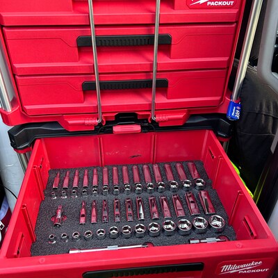 Milwaukee Packout Drawer Kaizen Drawer Insert for M12 Installer-no ...