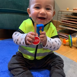 Baby Toddler Hot Pink Vests Reflective Safety Hi Visibility Printable ...