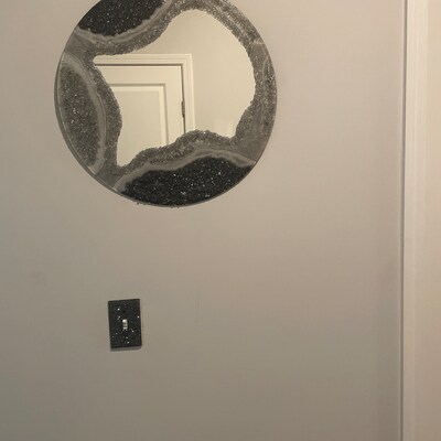 Luxury Epoxy Resin Mirror, Art Deco Mirror, Mirror Wall Decor, Unique ...