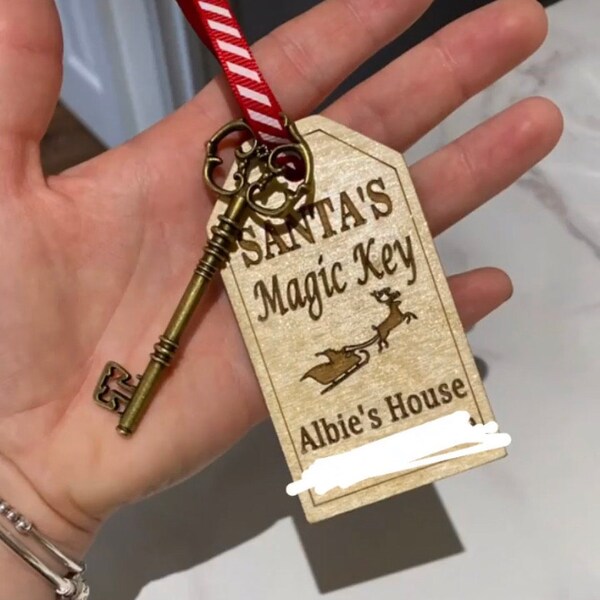 Personalised Santa Key - Etsy UK