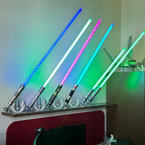 Leaning Lightsaber Holder Display | 3D Printed | Galaxy's Edge | Savi's ...