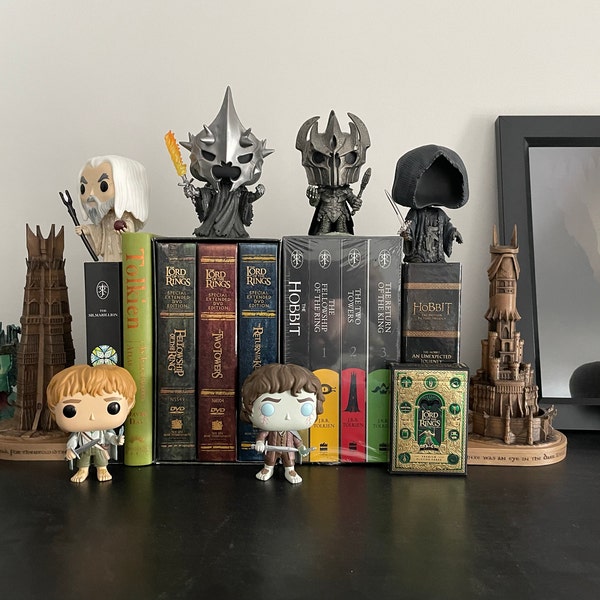 Two Towers Orthanc and Barad-dur Bookends - 3D Printed Hand-painted ...