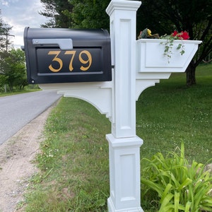 Custom Mailbox Numbers REFLECTIVE Vinyl Decals Stickers House SET OF 2 ...