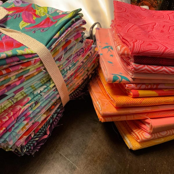 Abandoned Kit With Brickwork Pattern - 10 Fat Quarters - by Tim Holtz ...