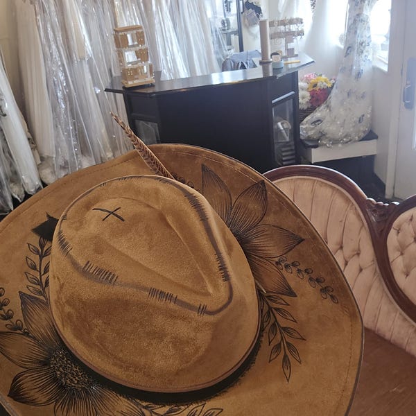 Faith Can Move MOUNTAINS- Authentic Hand Burned Hat, Wild Child, Best ...