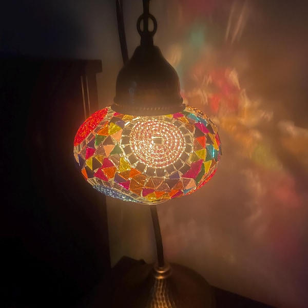 Antique Bedroom Bedside Lamp, Tiffany Lamp, Bohemian Lamp, Souvenir ...