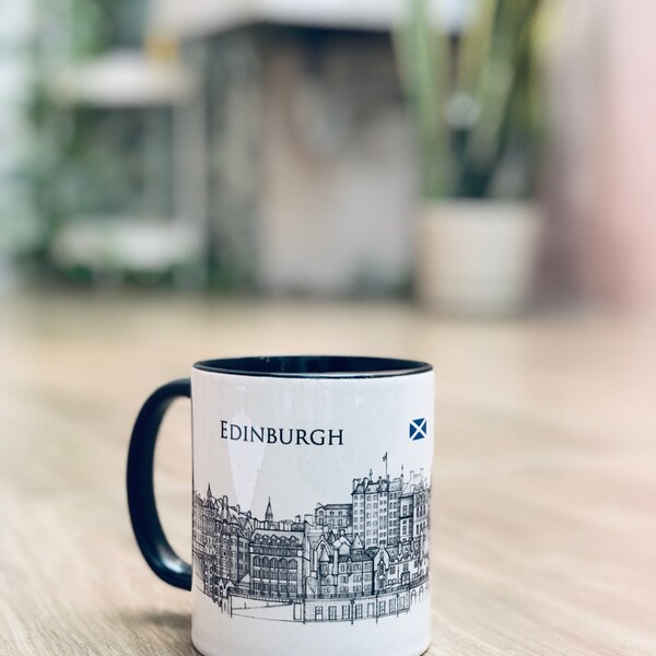 Edinburgh Card, Edinburgh Skyline, Edinburgh Greetings Card, Folded ...