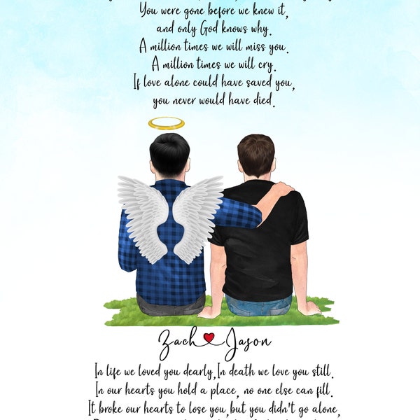 PERSONALIZED FRIEND MEMORIAL Print Best Friend Memorial Quotes Custom ...