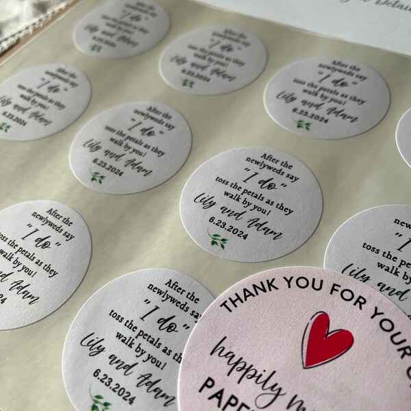 Wedding Toss Sticker, Petal Toss Sticker, Confetti Toss, Toss Me ...
