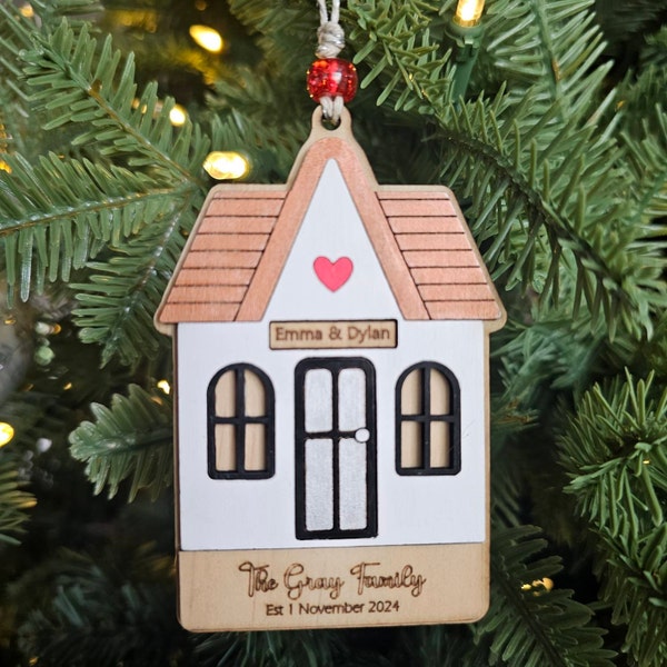 Boho House New Home Real Estate Ornament | Laser Glowforge SVG File - Etsy