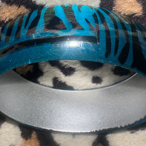 Y2K Zebra Print Bangle | Colorful 2000s Jewelry - Etsy