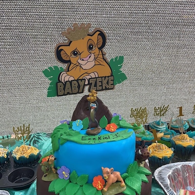 Baby Simba Cake Topper / Ready in 48 Hours / Lion Birthday Cake Topper ...