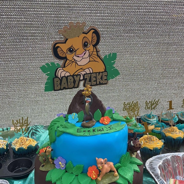 Baby Simba Cake Topper / Ready in 48 Hours / Lion Birthday Cake Topper ...
