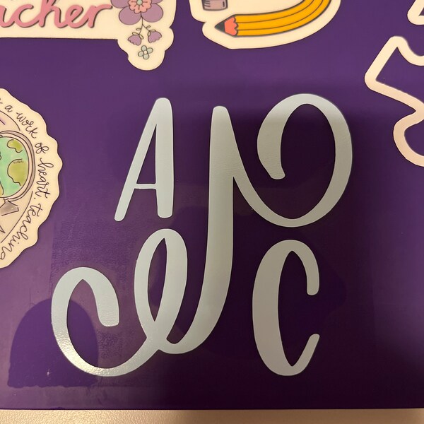 Monogrammed Decal | Initial Decal | Personalized Decal | Monogram ...