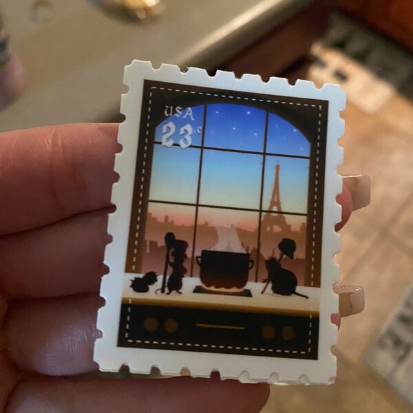 Remy & Emile Postage Stamp Sticker/ Ratatouille Little Chef Paris ...