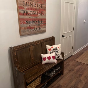 40 Inch Storage Bench in Your Choice of Color - Etsy