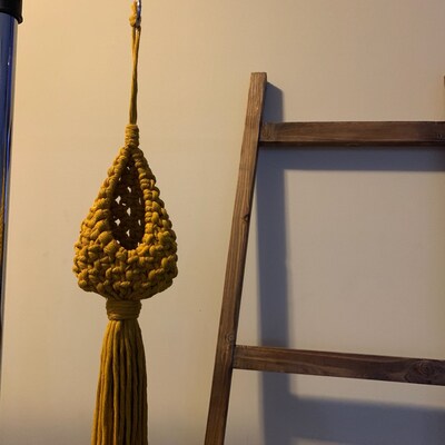 DIY MACRAME POD Pattern, Pdf Instructions Learn to Macrame, Air Plant ...