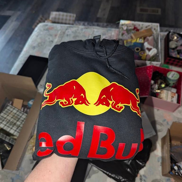 Red Bull Energy Drink Lover Hoodie, Red Bull Gift, Red Bull Logo ...