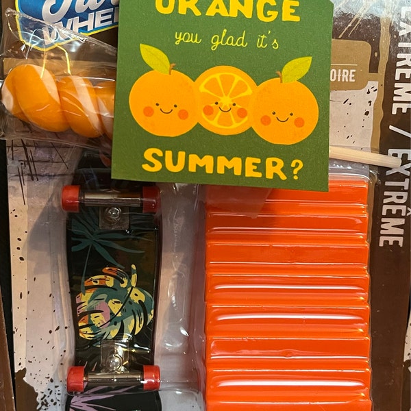 PRINTABLE Orange You Glad It's Summer! Orange Gift Tag | Mandarin ...