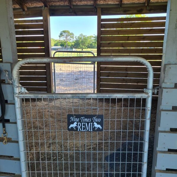 Personalized Horse Stall Emergency Contact Sign | Custom Horse Show ...