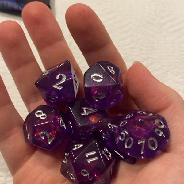 Panda-monium Dice Box and Panda Dice Set, 7 Polyhedral Dice for Tabletop Roleplaying Games, Dnd ...