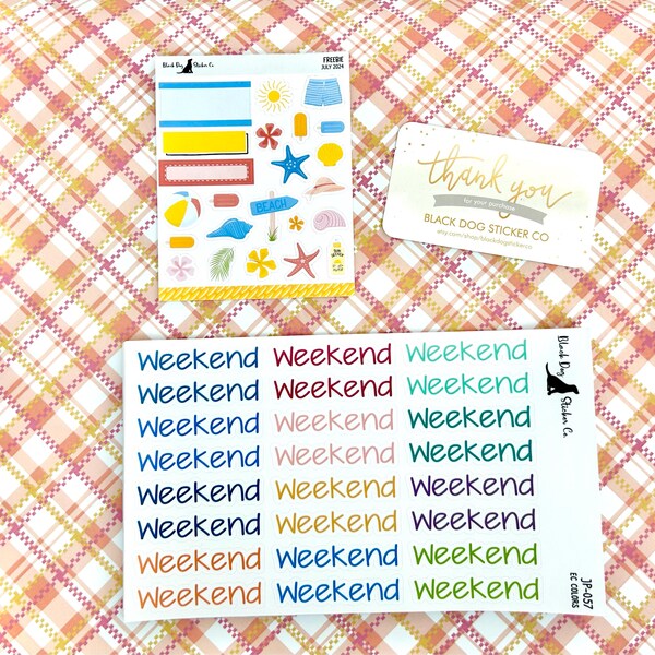 MONTHS of the YEAR - Script Planner Stickers SCR-002 - Erin Condren ...