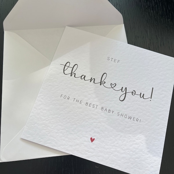 Personalised Thank You Card, Simply Thanks, Thank You, Thanks so Much ...