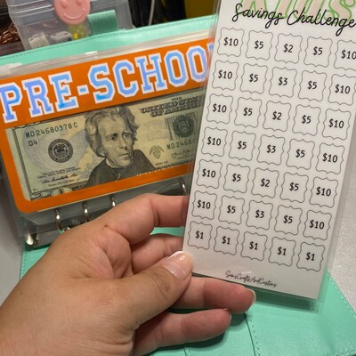 Kids Savings Challenges Coloring Challenge Budgeting Money Challenges ...