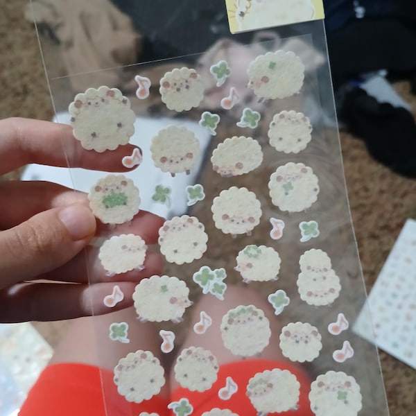 Cherish Sticker Sheets by Mind Wave Cute Kawaii Baby Animals Rabbit ...