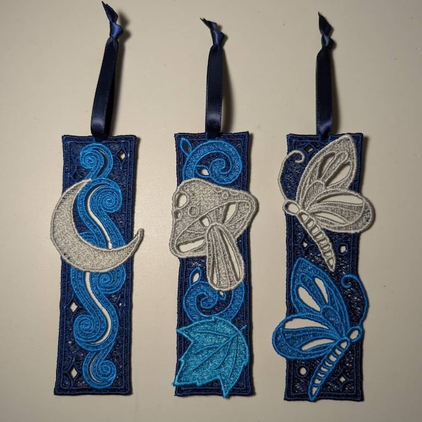 In the Hoop Free Standing Lace Bookmarks 5 Pack, Machine Embroidery ...