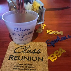 High School Reunion Cups, Class Reunion Favors, Homecoming Cups ...