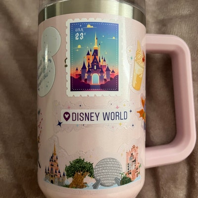 Castle Postage Stamp Sticker/ Fantasy Kingdom Magic Vintage Retro ...