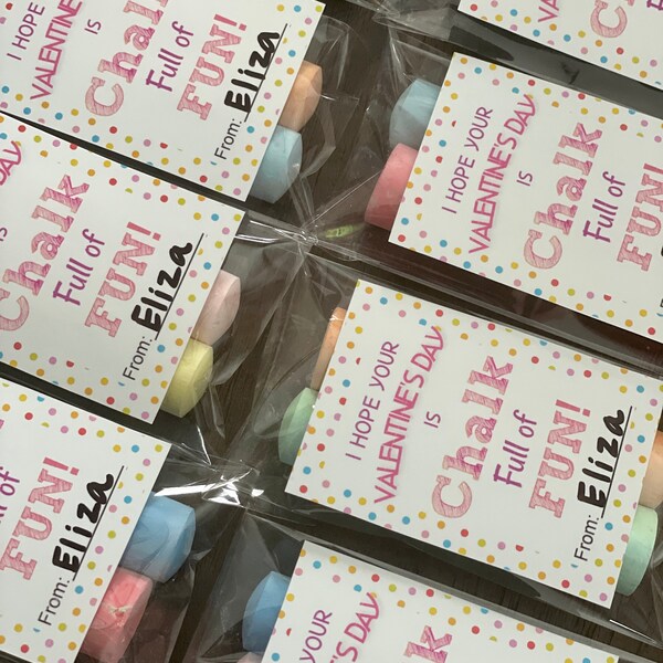 Chalk Full of Fun Valentine's Day Printable Tag -instant Download ...