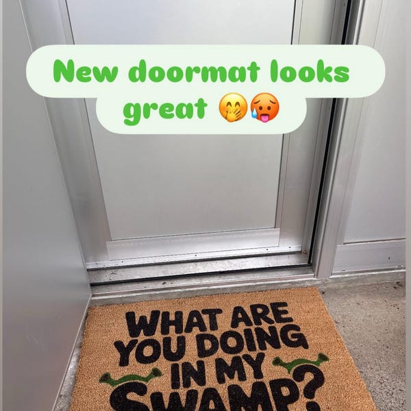 What Are You Doing in My Swamp Doormat, Coir Doormat, Welcome Mat ...