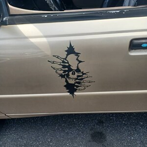 Skull Decal, Skull Vinyl Decal, Skull Sticker, Skull Car Window Decal ...