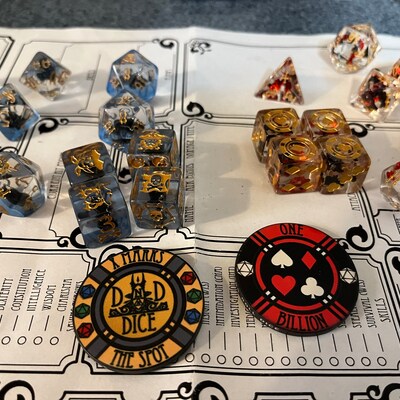 Pirates Plunder Exclusive 11 Dice Set Anne Bonny & Blackbeard Pirate ...