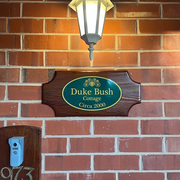 Personalized Home Address Number and Last Name Sign Aluminum Oval 12" X ...