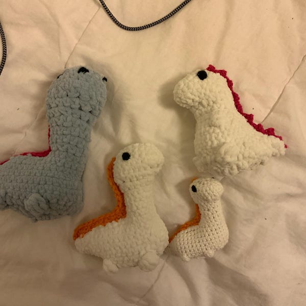 Dinosaur No-sew Crochet Bundle, Amigurumi Crochet Pattern, Dinosaur ...