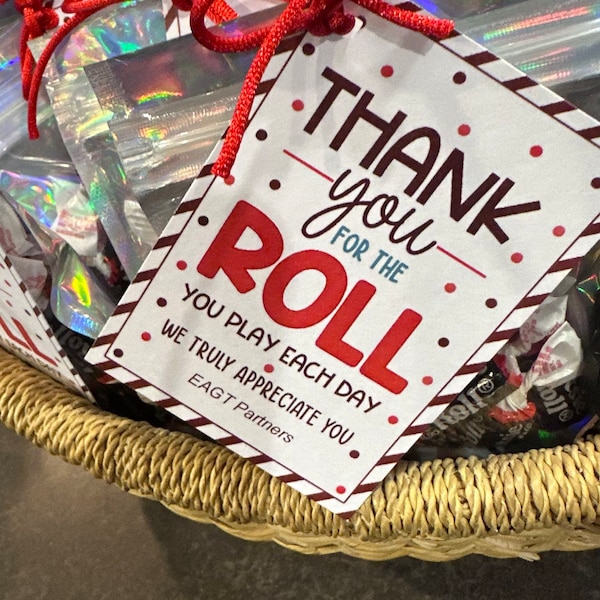 Candy Employee Appreciation Favor Tag. Teacher, Staff Appreciation ...