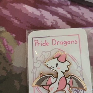 Agender Pride Dragon Enamel Pin - Etsy
