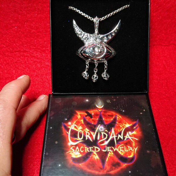 Hekate's Moon Key Charm, 925 Sterling Silver, Hecate, Goddess, Witch ...