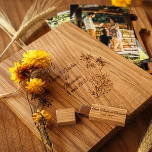 Natural maple and ash solid wood USB box with natural ash USB | Etsy