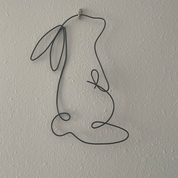 Wire Rabbit | Wire Wall Art | Bunny | Wire Animal | Home Decor ...