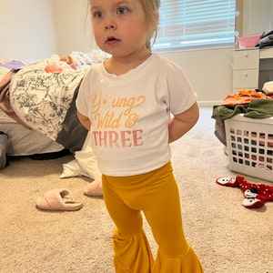 Rust Double Bell Bottoms Baby Girl Bell Bottoms Toddler Bell - Etsy