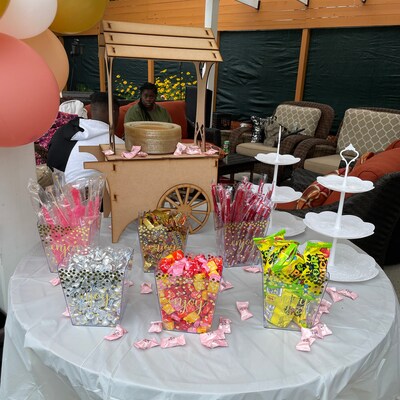 CANDY CART personalised Large Wedding Party Sweet Display Stand ...