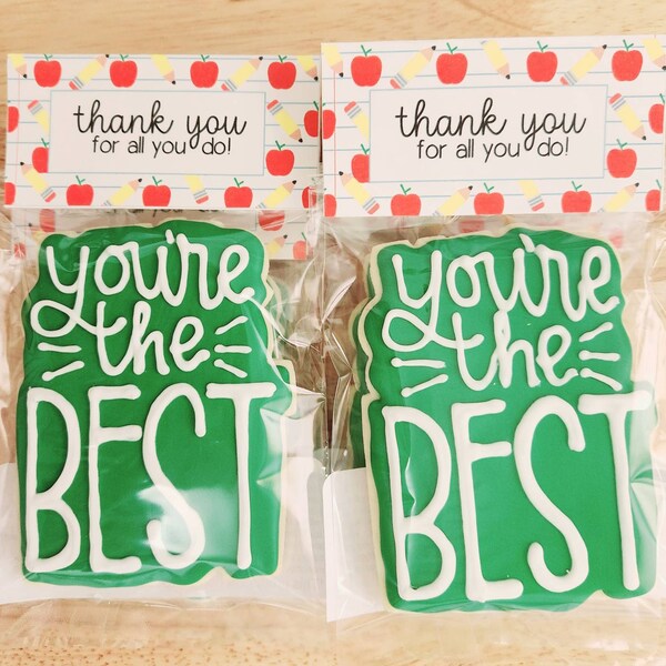 Printable Teacher Bag Topper, THANK YOU for All You Do, Teacher ...