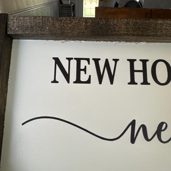 New Home Sign Personalized, New Home New Memories New Beginnings Sign, New Home Gift, Family ...